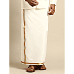 Buy RAMRAJ Men's Dhoti Adjustable - Cotton, Size-Medium, Cream Colour ...