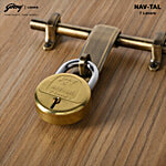 Buy Godrej Locks Navtal 7 Levers Padlock For Main Door Gate Lock - 65 ...