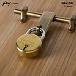 Buy Godrej Locks Navtal 7 Levers Padlock For Main Door Gate Lock - 65 ...
