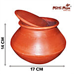 Buy Mitti Man Traditional Terracotta Earthen Mitti Clay Handi - With ...