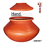 Buy Mitti Man Traditional Terracotta Earthen Mitti Clay Handi - With ...