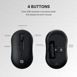 Buy Portronics Key6 Combo Wireless Keyboard & Mouse - Black Online at ...