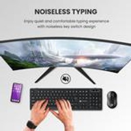Buy Portronics Key6 Combo Wireless Keyboard & Mouse - Black Online at ...