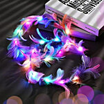 Buy Desidiya Feather LED Tiara Crown - With Flashing Lights For Women ...