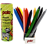 Buy Polo Plastic Crayons - 14 Shades Online at Best Price of Rs 58 ...