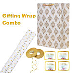 Buy CS Gifting Wrap Combo With Wrapping Paper, Curling Ribbon, Wishes ...
