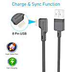 Buy Portronics Type A To Type 8 Pin L-Shape Konnect Lightning Cable - 1 ...