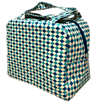 Buy Hoom Lunch Bag - With Aluminium Insulation, Check Print, Green ...