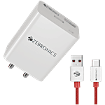 Buy Zebronics MA203 USB Port/Single Port Adapter - 30 Watts, Quick ...