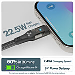 Buy Ambrane Type C To 8 Pin Lightning Cable - 1.2 m, For Apple Devices ...