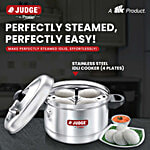 Buy Judge by Prestige Stainless Steel Idli Cooker - 4 Plates Online at ...