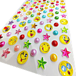 Buy CS Emoji Multicolour Stars Stickers - Hard, Transparent, Plastic ...
