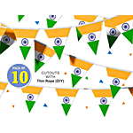 Buy Brodees Indian Flag Toran In Triangle Shape - With Thread/Thin Rope ...