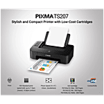 Buy Canon Pixma TS 207 Wired Color Inkjet Printer (Ink End Sensor ...