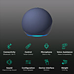 Buy Amazon Echo Dot (5th Gen) with Built-in Alexa Smart Wi-Fi Speaker ...