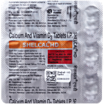 Buy Shelcal HD Tablet With Calcium & Vitamin D3 For Bone, Joint ...