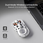 Buy Portronics Toad 8 Transparent Wireless Bluetooth Mouse - Dual ...