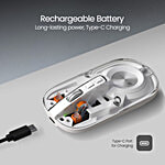 Buy Portronics Toad 8 Transparent Wireless Bluetooth Mouse - Dual ...