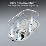 Buy Portronics Toad 8 Transparent Wireless Bluetooth Mouse - Dual ...