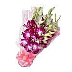Buy FERNS N PETALS Flower Bouquet - Perfect n Elegance 6 orchid bouquet ...