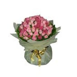 Buy Blooms And Bouquets Matunga Flower Bouquet Pink Delight 1 Pc Online ...