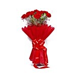 Buy Blooms And Bouquets Matunga Flower Bouquet Pure Red Delight 1 Pc ...