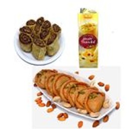 Buy Agarwal Sweets Snacks Combo Bhakarwadi 500Gm Gujiya 500Gm Thandai ...