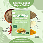 Buy Madmix Energy Boost Bajra Instant Chilla Premix - With Free Chutney ...