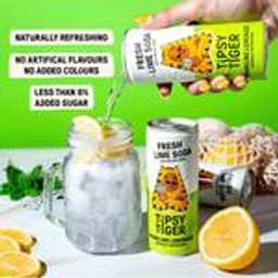 Buy Tipsy Tiger Fresh Lime Soda - Lemonade Online at Best Price of Rs ...