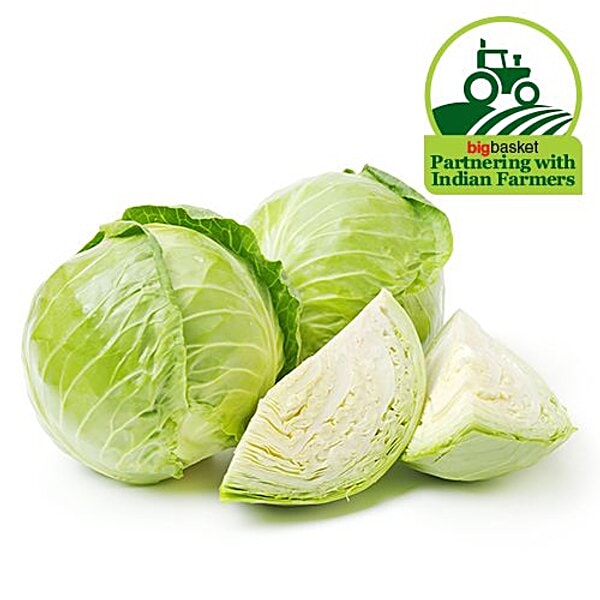 Buy Fresho Cabbage 1 Pc Online At Best Price of Rs 21 - bigbasket