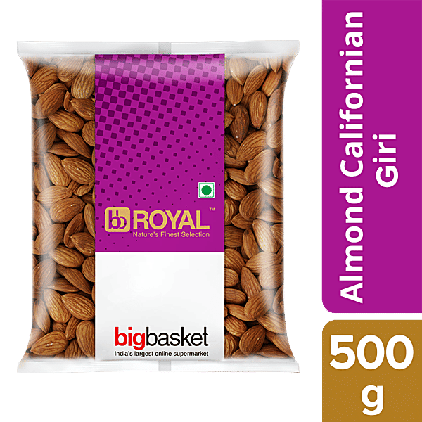 Buy Bb Royal Almondbadam Californian Jumbo 500 Gm Pouch Online At Best ...