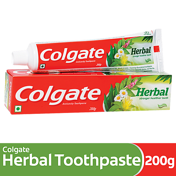 Buy Colgate Toothpaste Herbal Natural 200 Gm Online At Best Price of Rs ...