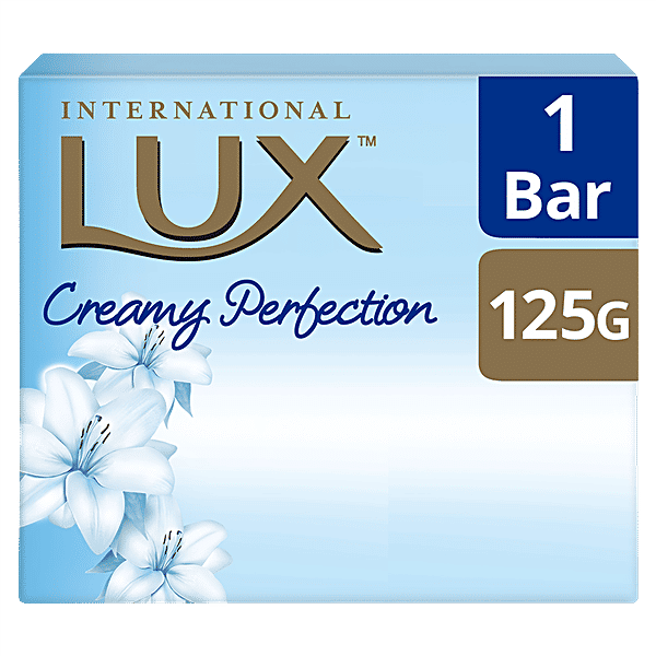 Buy Lux International Creamy White Soap Bar 125 Gm Carton Online At ...