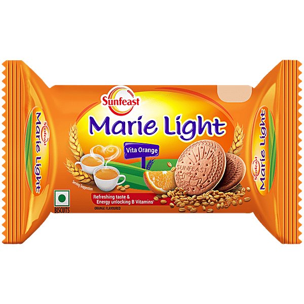 Buy Sunfeast Marie Light Biscuit Orange 120 Gm Pouch Online at the Best ...