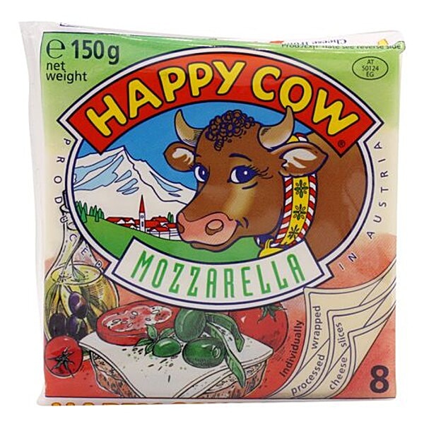 Buy Happy Cow Processed Mozzarella Cheese - Slices Online at Best Price ...