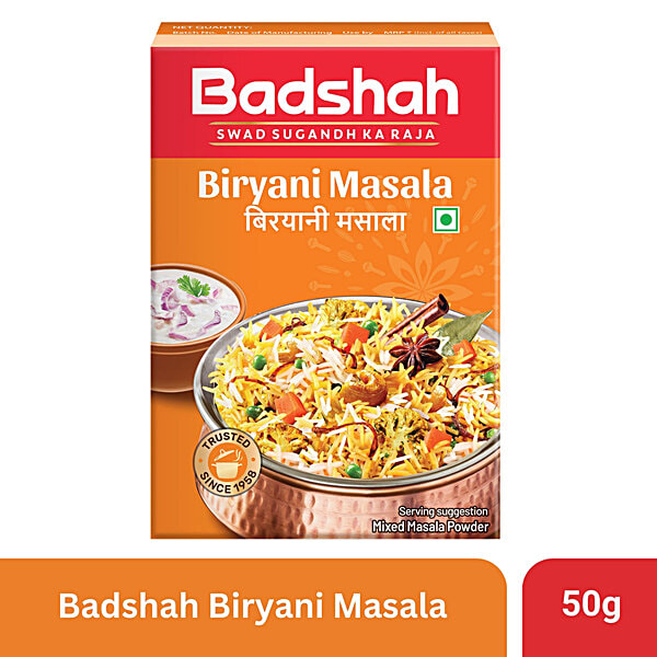 Buy Badshah Masala Pulav Biryani 50 Gm Carton Online at the Best Price ...