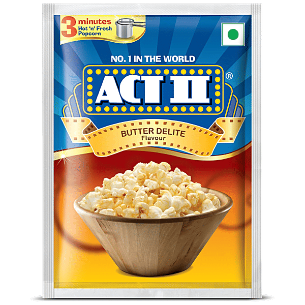 Buy Act Ii Instant Popcorn Butter Delite 77 Gm Pouch Online at the Best ...