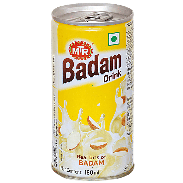 Buy Mtr Badam Drink With Badam Bits 180 Ml Can Online at the Best Price ...