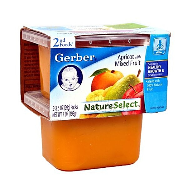 Buy Gerber Nature Select Apricot With Mixed Fruit 2Nd Foods For Sitters ...