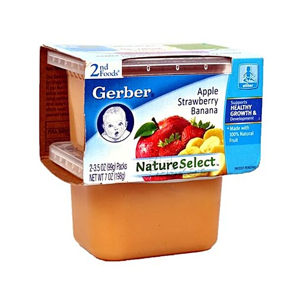 Buy Gerber Nature Select Apple Strawberry Banana 2Nd Foods For Sitters ...