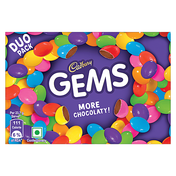 Buy Cadbury Gems Sugar Coated Chocolate 178 Gm Carton Online At Best ...