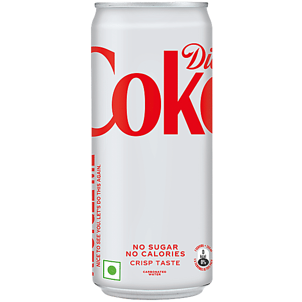 Buy Coca-Cola Diet Soft Drink - Carbonated Water 300 ml Can Light Taste ...