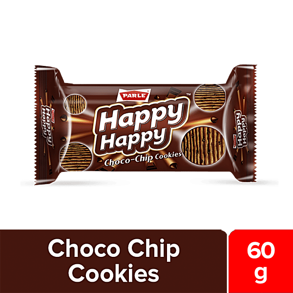 Buy Parle Choco Chip Cookies Happy Happy 75 Gm Pouch Online At Best ...