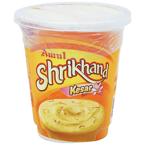 Buy Amul Shrikhand Kesar 500 Gm Cup Online At Best Price of Rs 125 ...