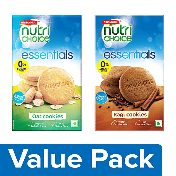 Buy Britannia Nutri Choice - Cookies (Oats) Biscuits 150G + Nutri ...