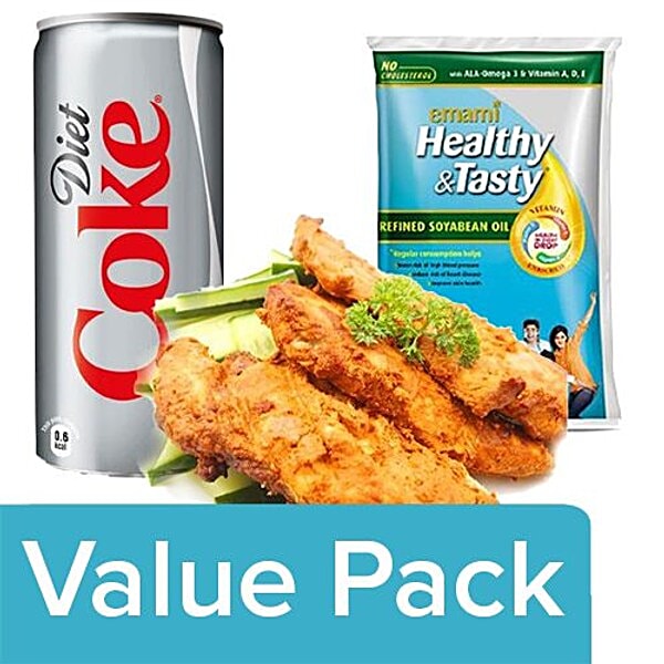 Buy Bb Combo Fresho Meat Chicken Tandoori 1Kg Emami Soyabean Oil 1L ...