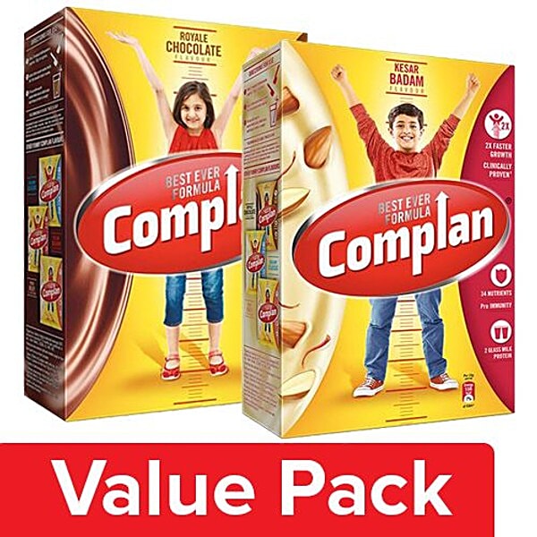Buy Complan Royale Chocolate 500 g + Nutrition Drink - Kesar Badam 200 g Online at Best Price of ...