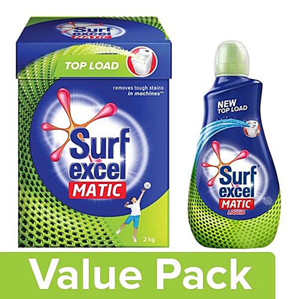 Buy Surf Excel Liquid Detergent Matic Top Load 1 L & Matic Top Load ...
