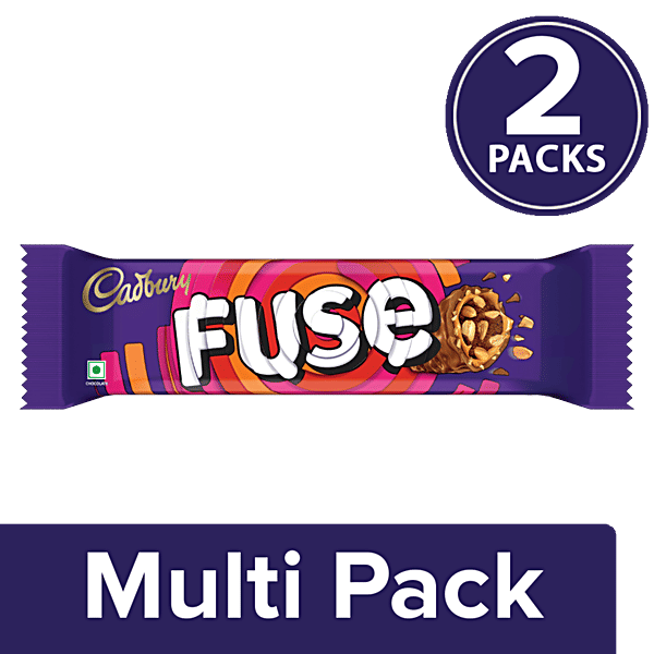 Buy Cadbury Fuse Peanut & Caramel Filled Chocolate Bar Online at Best ...