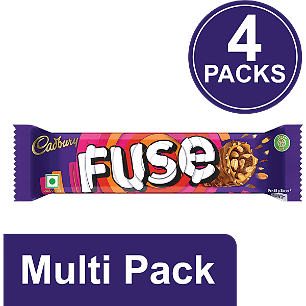 Buy Cadbury Fuse Peanut & Caramel Filled Chocolate Bar Online at Best ...